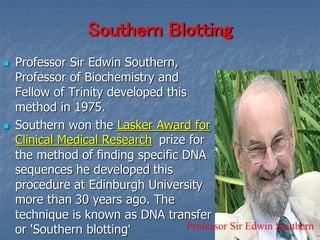 Blotting techniques ppt | PPTX