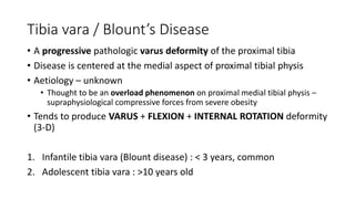 blount disease pptx | PPTX