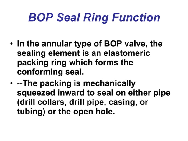 Blow out preventer (bop) | PPT