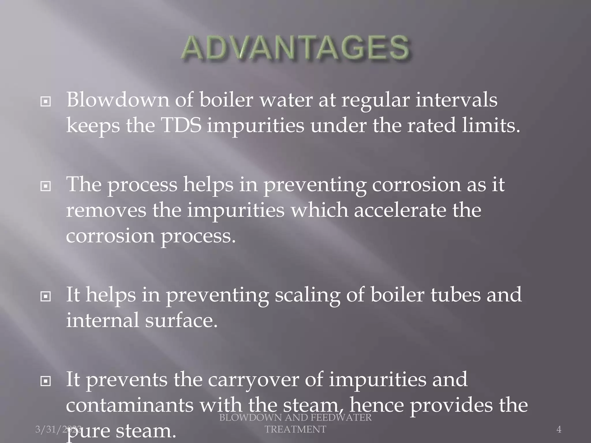 BLOWDOWN TREATMENT .pptx