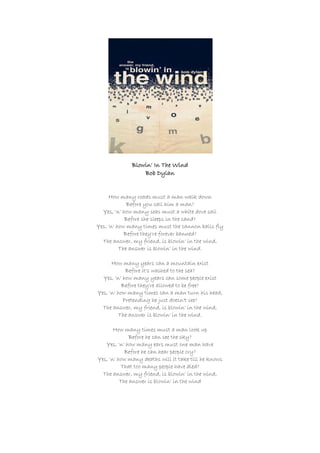 Blowin´ in the wind | PDF