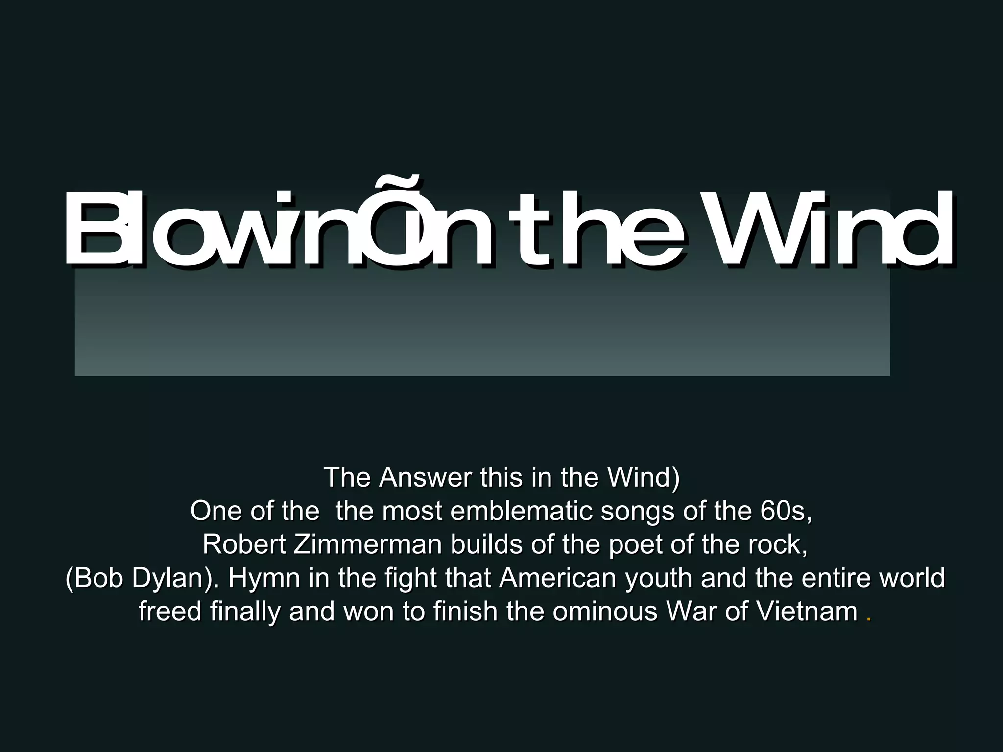 Blowin In The Wind | PPS