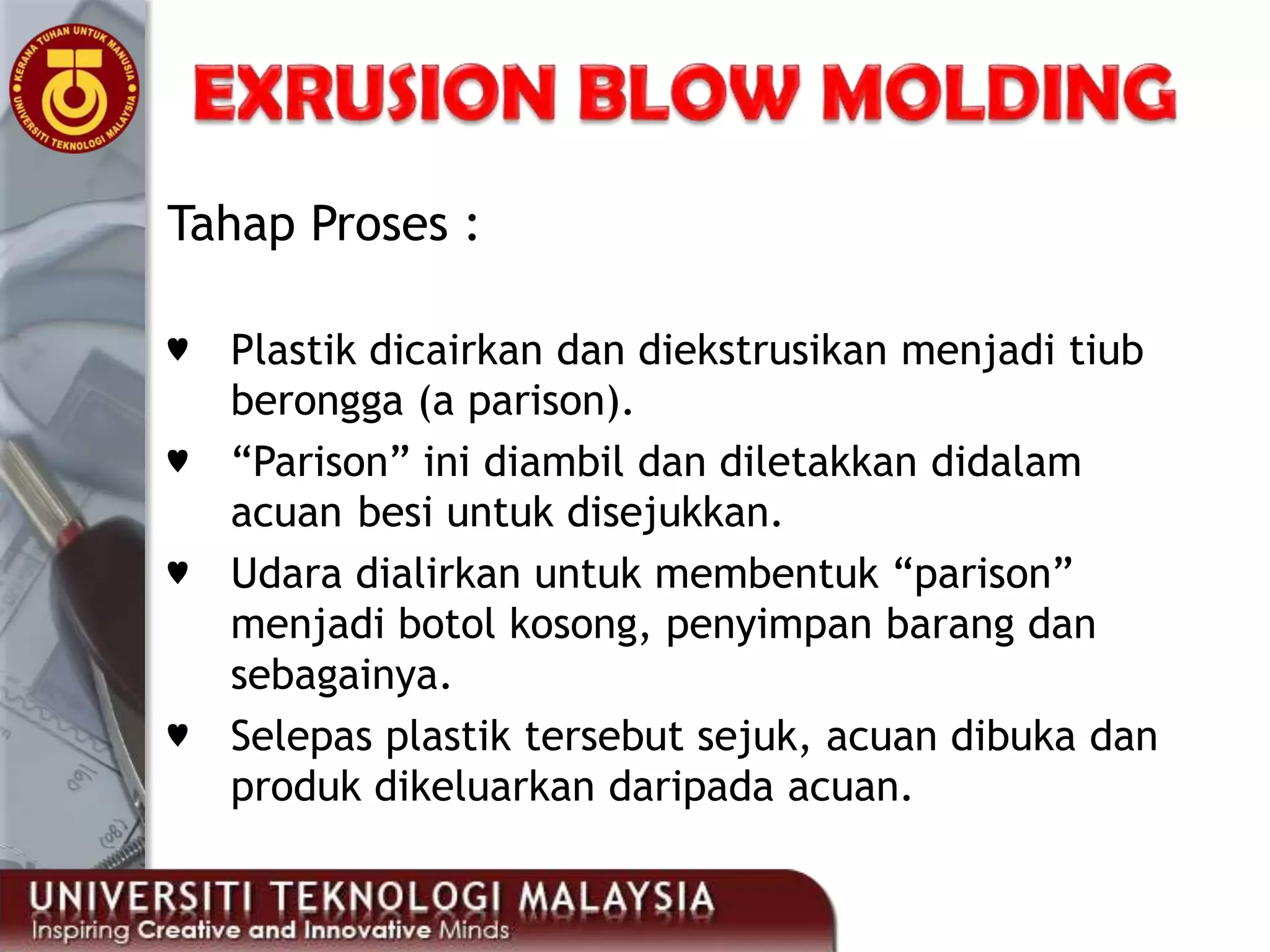 PEMBUATAN BLOW MOLDING | PPTX