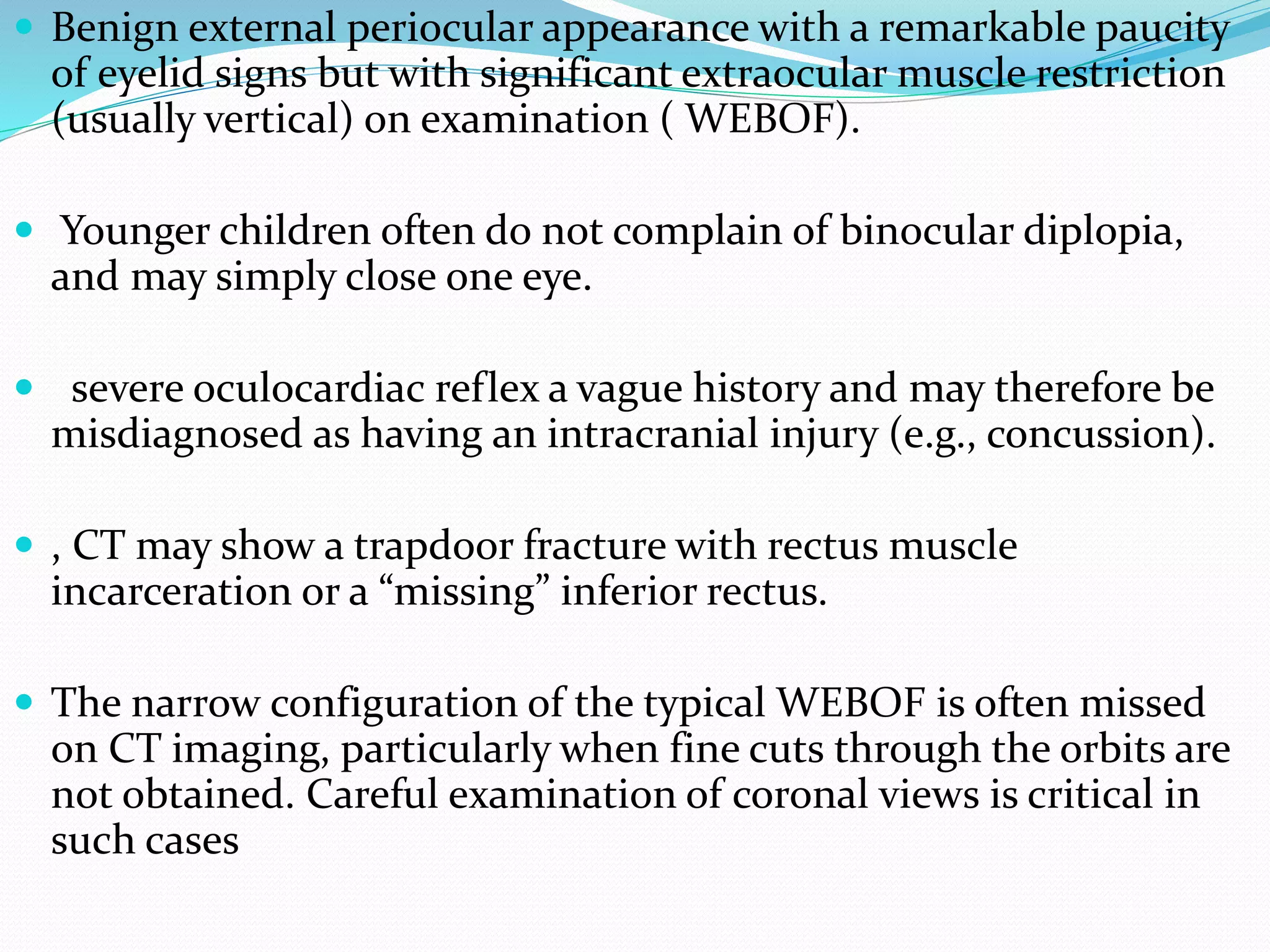 Blow out fractures | PPTX
