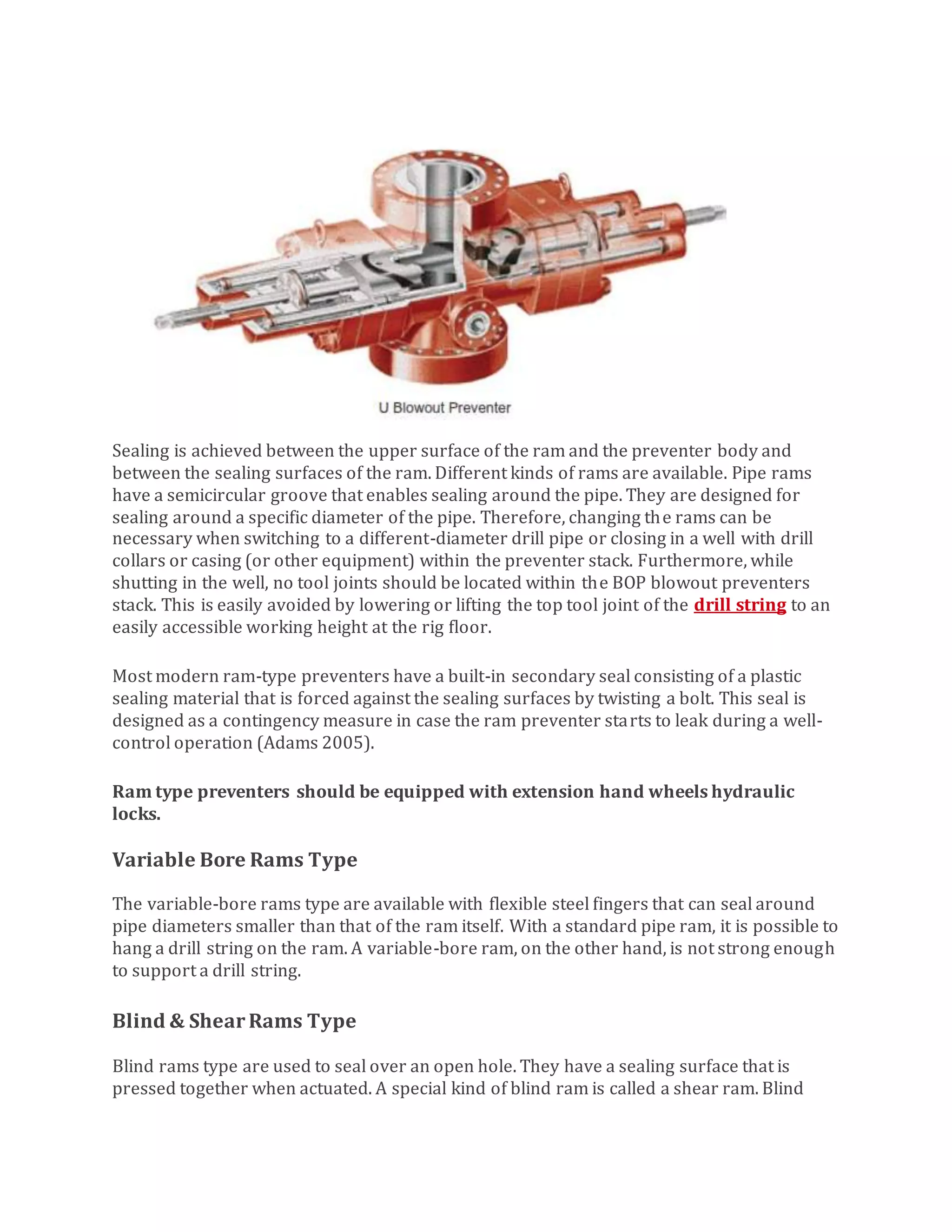 Blowout preventer | DOCX