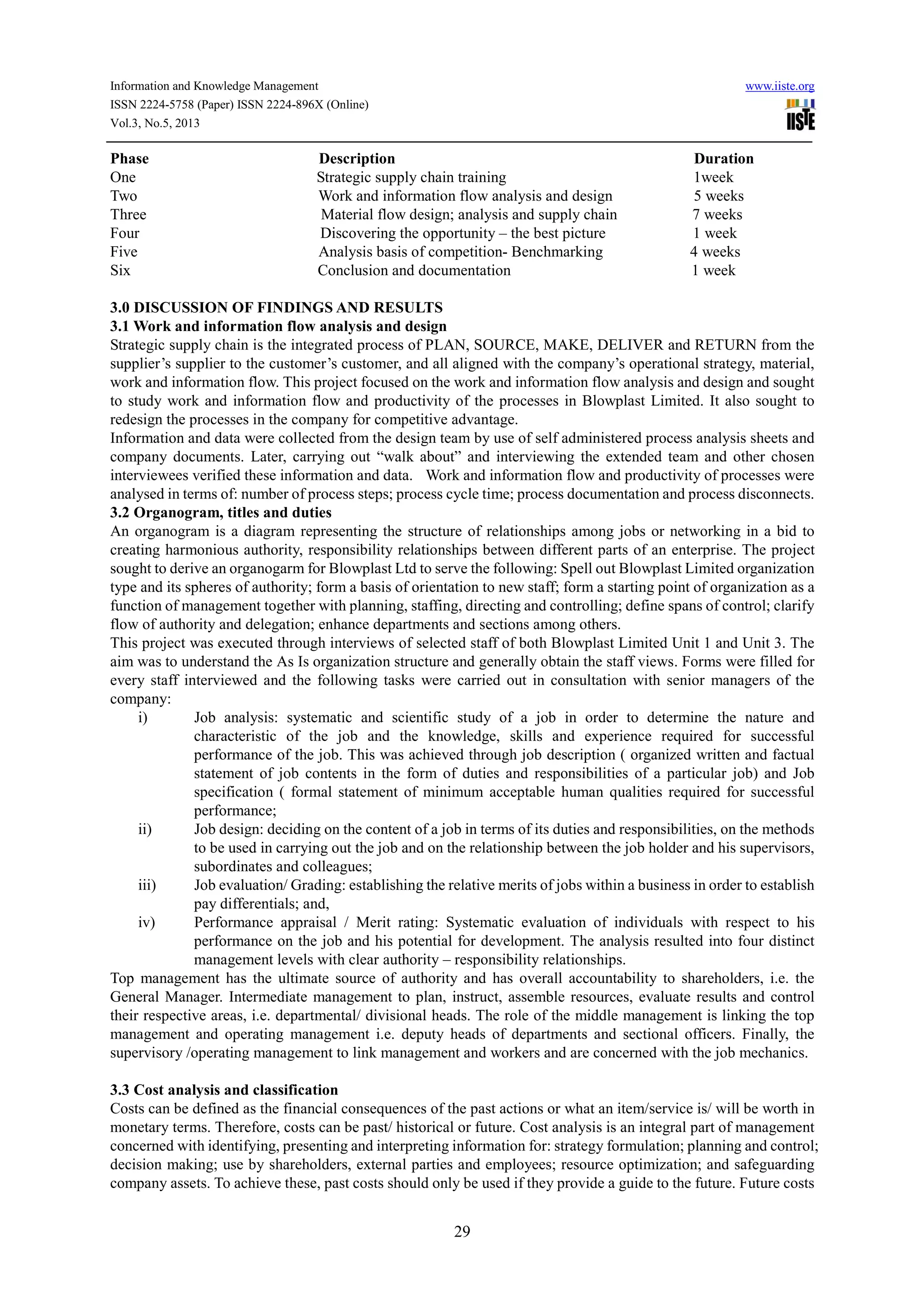 Blowplast kenya limited work, information flow analysis and design. | PDF | Human Resources ...