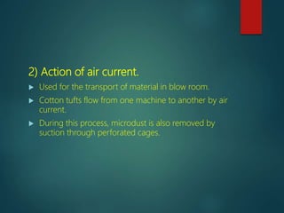 Blowroom process in spinning | PPTX