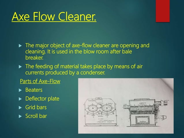 Blowroom process in spinning | PPTX
