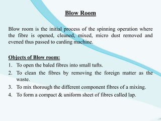 Blowroom Technology | PPTX