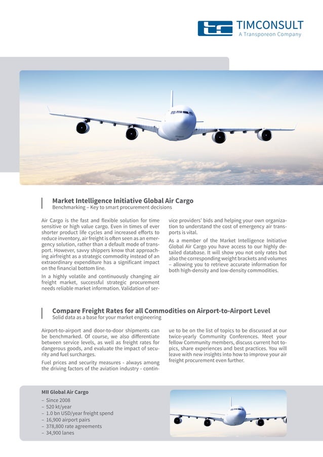 TIM Consult_Market Intelligence Initiative Global Air Cargo | PDF