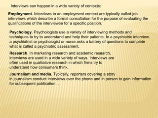 A powerpoint presentation on Interview | PPTX | Resume Writing and ...