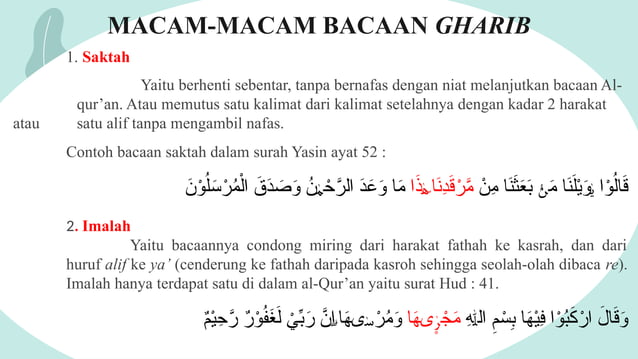 BLQ kelompok hukum bacaan gharib dalam al quran | PPTX