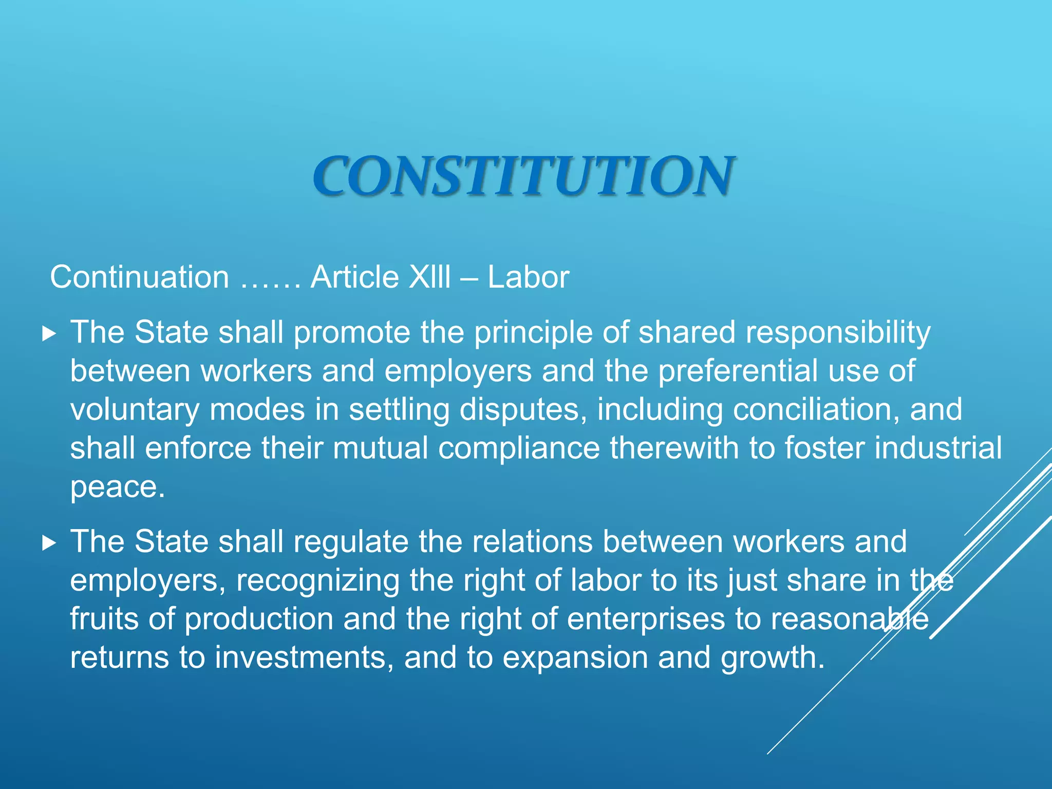 Labor Code | PPTX | Law