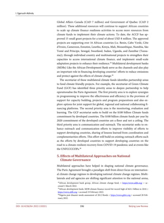 Global Climate change impact the efficacy of Multilateral approach | PDF