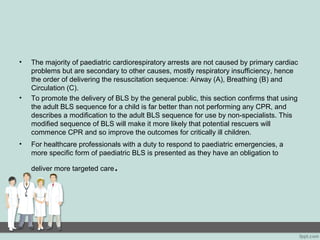 Pediatric Basic Life Support | PPT