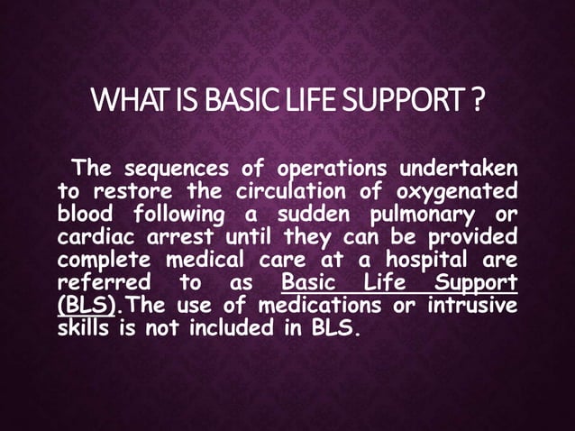 Basic Life Support | PPTX
