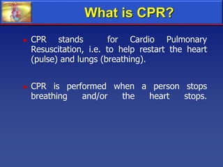 BLS ( Basic Life Support/ Cardiopulmonary Resuscitation ) | PPT
