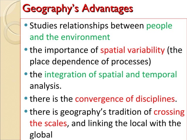 Geography-Problems and Prospects | PPT