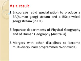 Geography-Problems and Prospects | PPT