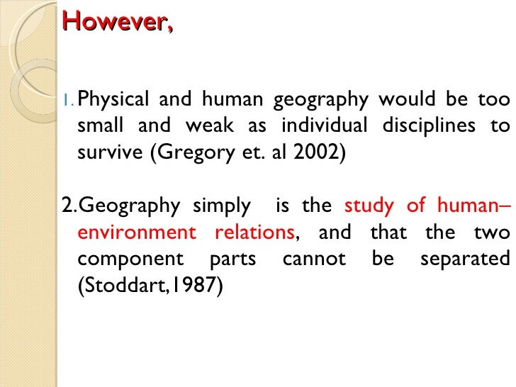 Geography-Problems and Prospects