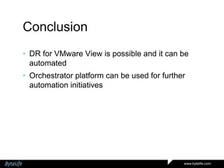 VMware View Failover - SOLVED | PPTX