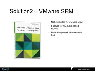 VMware View Failover - SOLVED | PPTX