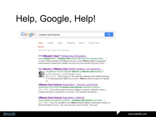VMware View Failover - SOLVED | PPTX