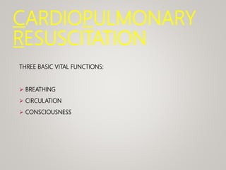 Basic life support (BLS) | PPTX