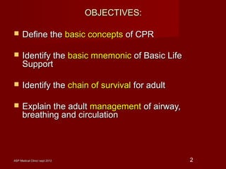 basic life support 2013 | PPT