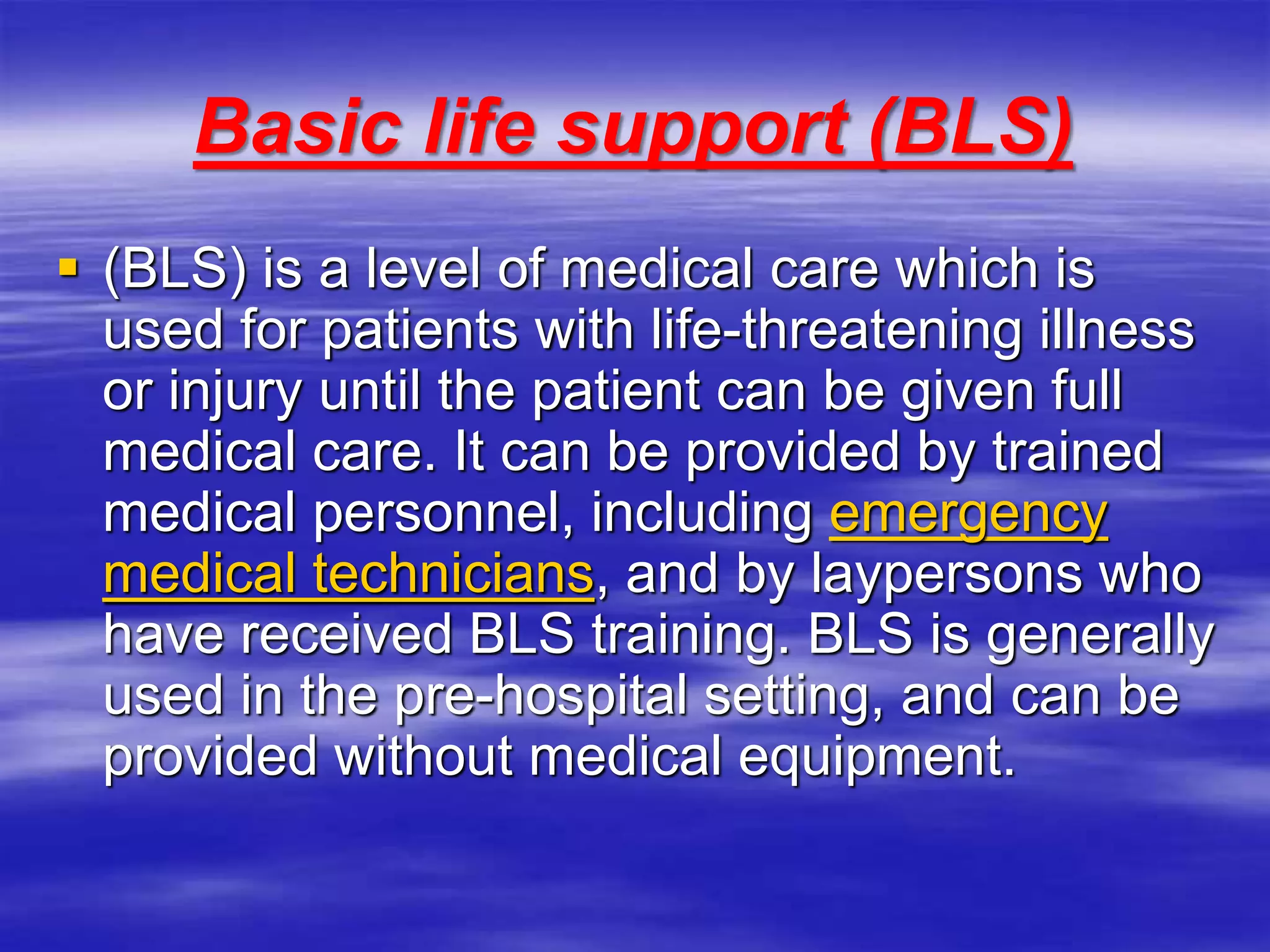 BLS AND ALS | PPTX