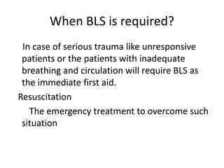 Bls adult infant | PPTX
