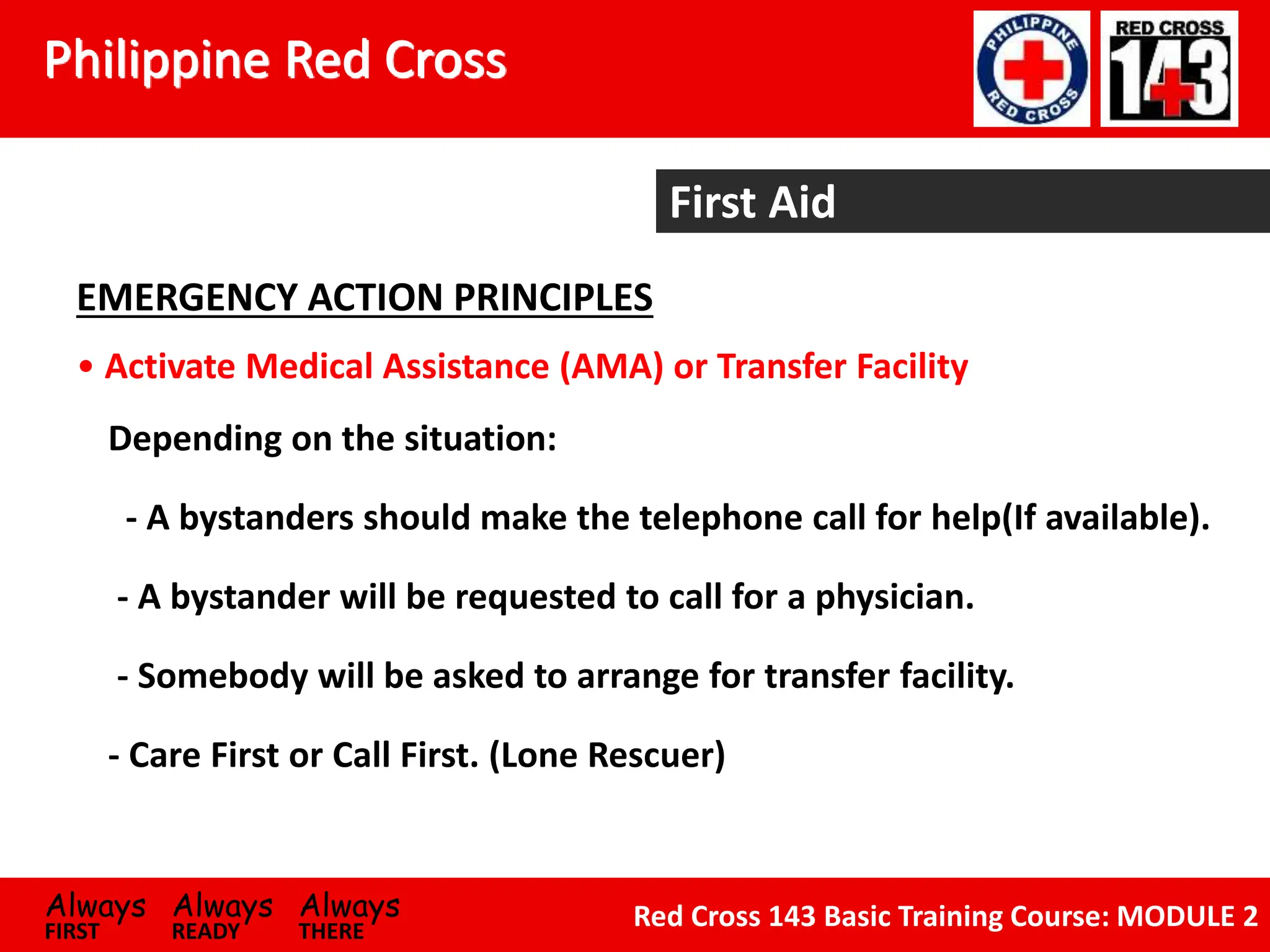 BLS AND FIRST AID - PNRC | PPT