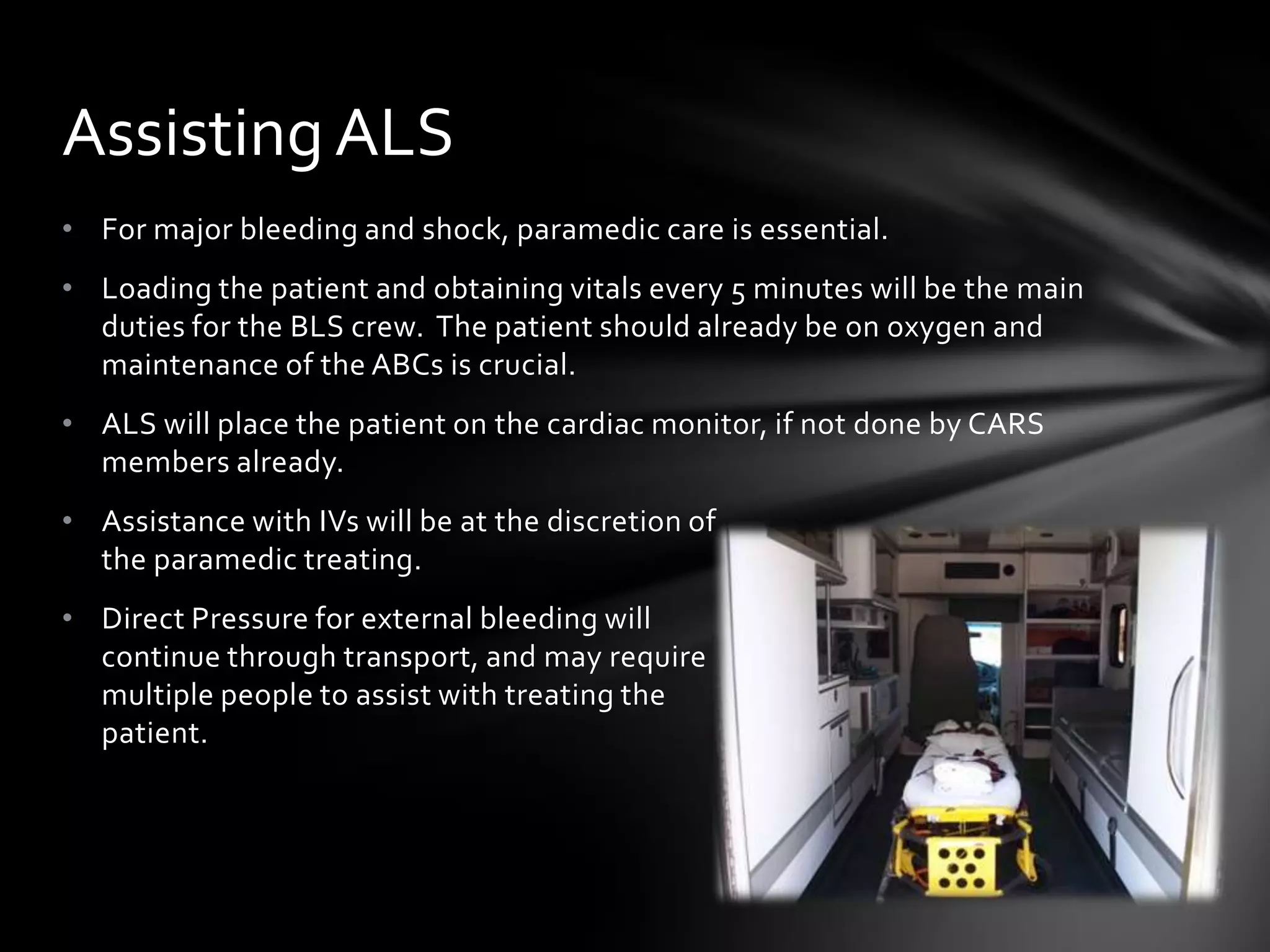 Bls care for bleeding and shock | PPTX