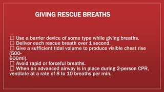 BASIC LIFE SUPPORT BLS & CPR | PPTX