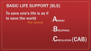 BASIC LIFE SUPPORT BLS & CPR | PPTX