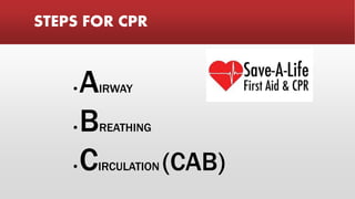 BASIC LIFE SUPPORT BLS & CPR | PPTX