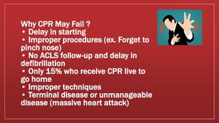 BASIC LIFE SUPPORT BLS & CPR | PPTX