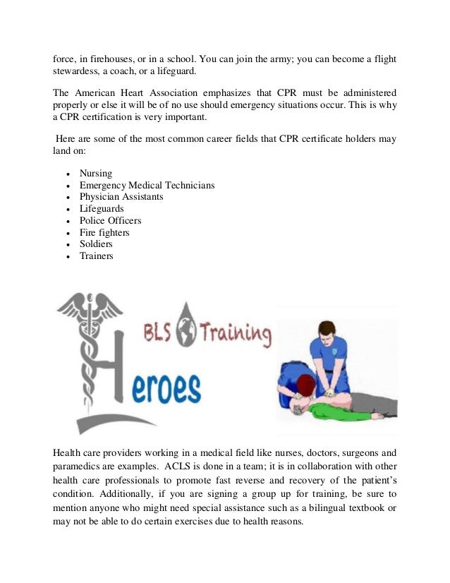 Bls for Healthcare providers from the american heart association