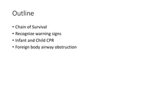 Basic Life Support AHA Pediatrics 2020 updates | PPTX