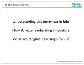 iCreate To Educate - Melissa Pickering | PDF | Education