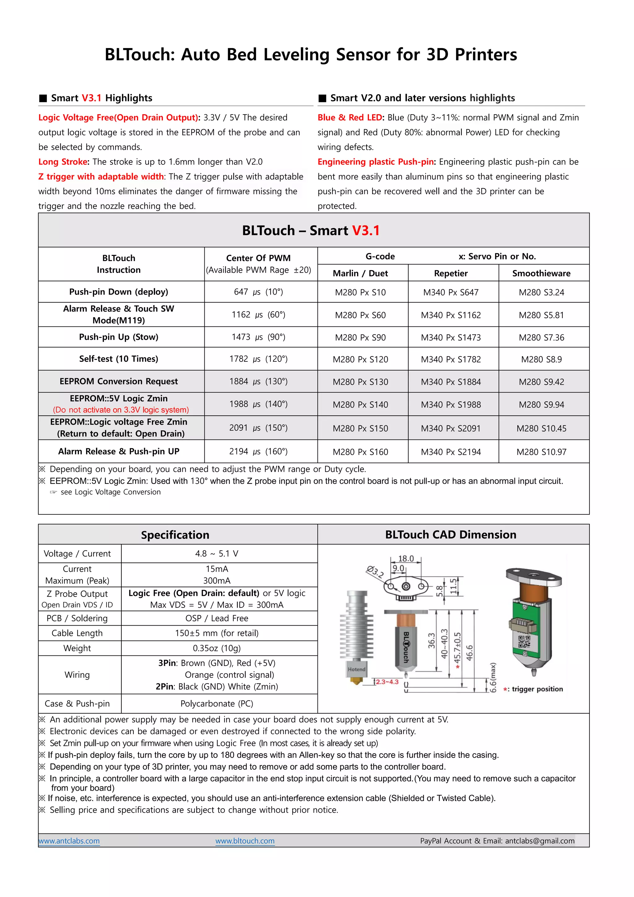 BLtouch marlin configuration | PDF