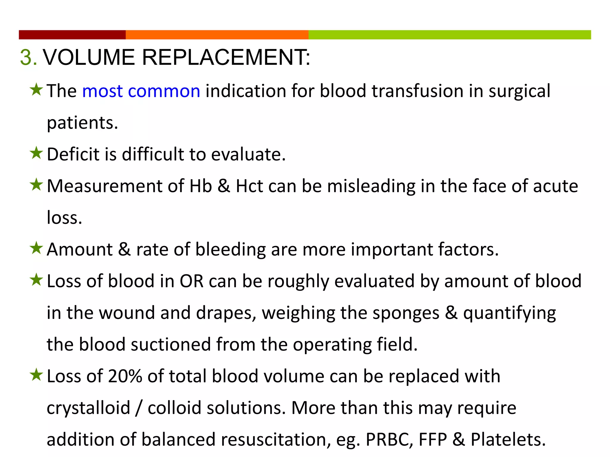 Blood transfusion and complications | PPTX