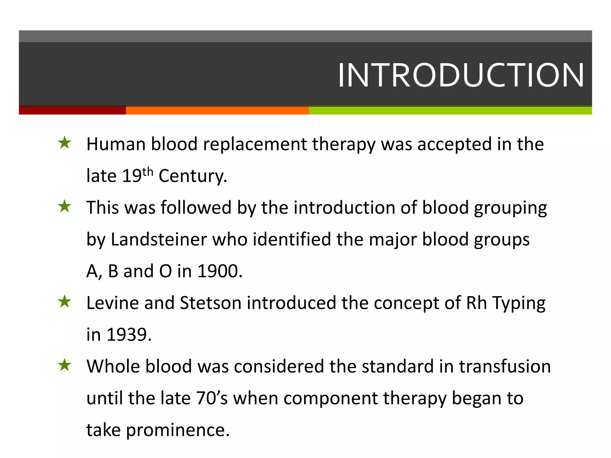 Blood transfusion and complications | PPTX