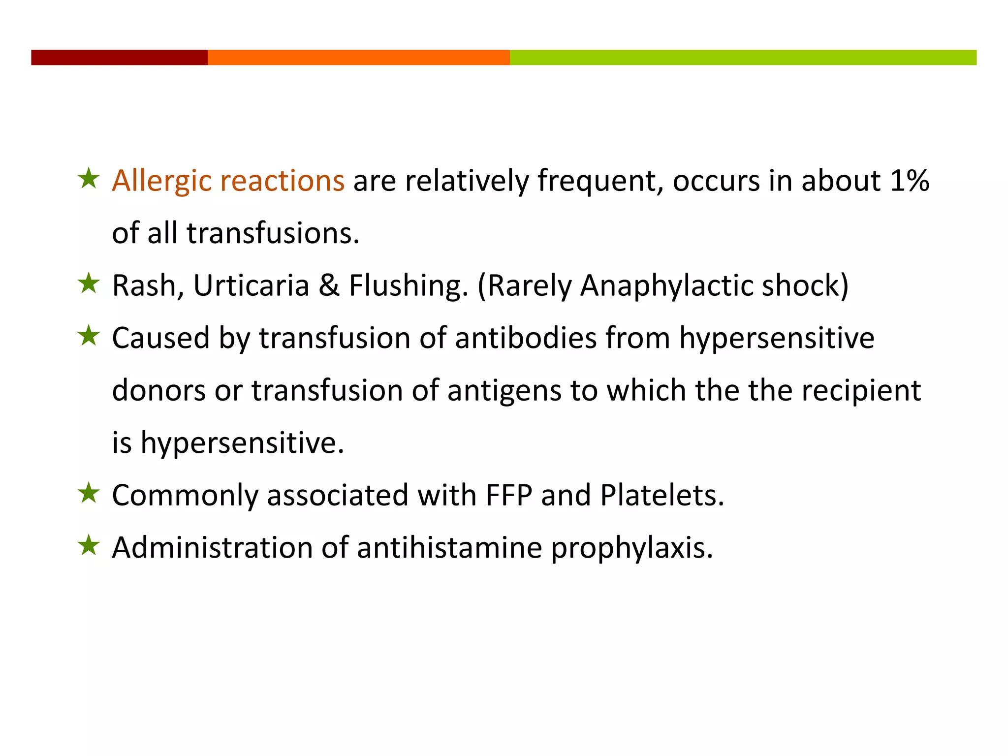 Blood transfusion and complications | PPTX