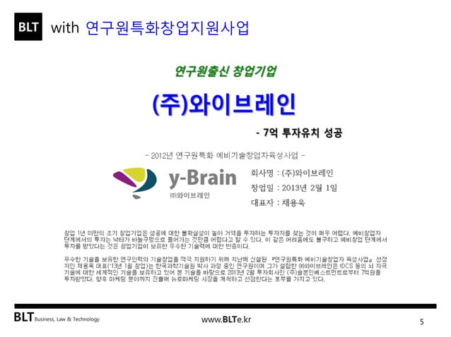 [Blt] 특허를 활용한 기업가치 증대전략 | PPT