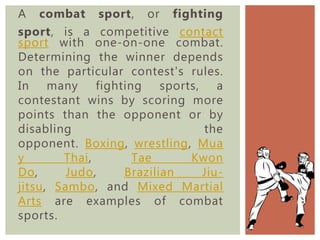 [Bltzr] Group 3 - Combat Sports | PPTX