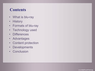 Blu-ray disk by suresh | PPT