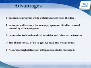 Blu ray disc | PPTX