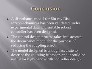 Presentation on Modeling and robust control of Blu-Ray disc Servo ...