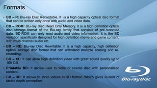 Blu Ray Disc Technology | Bhuvan Gandhi | PPTX